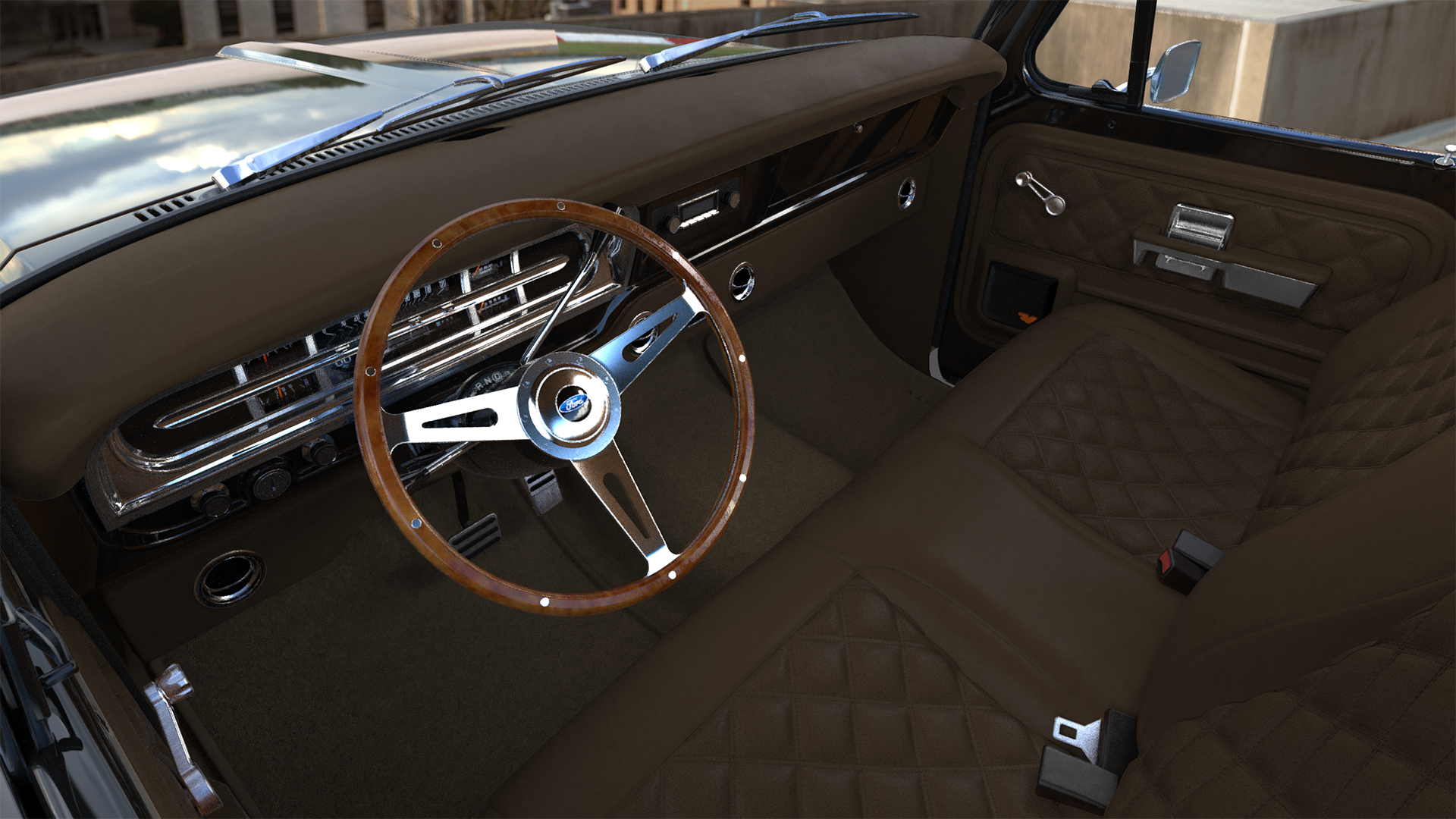 1967-1979 Ford F-Series Leather Interior Kit
